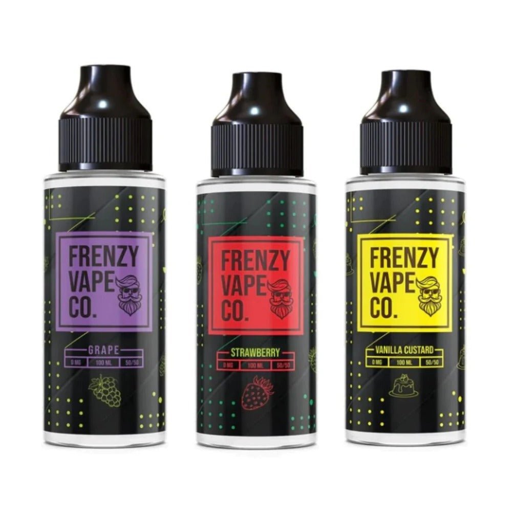 Frenzy Vape Co. 100ml Shortfill E-Liquid Topvapewholesale– Top Vape ...