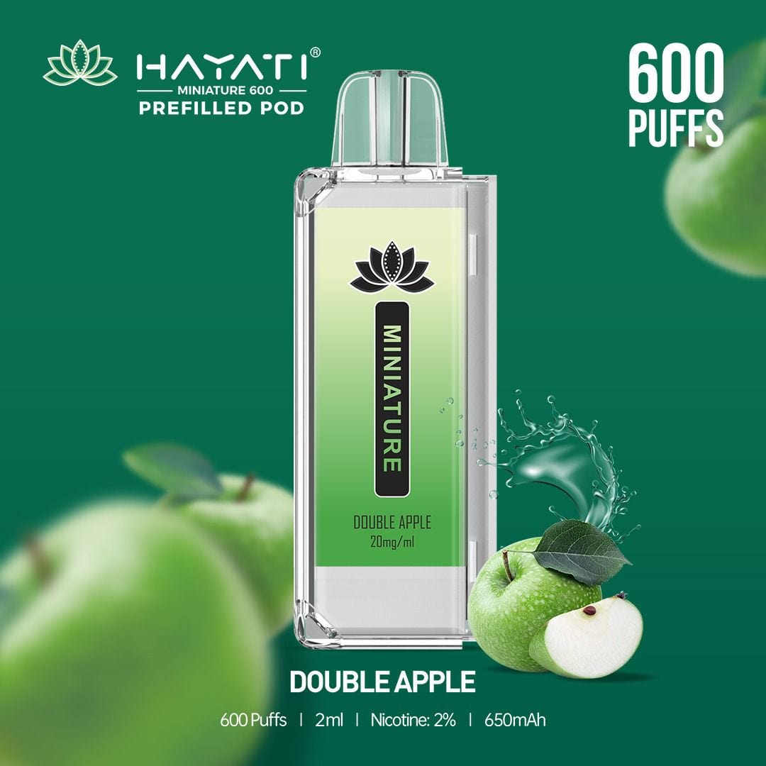 Hayati Miniature 600 Prefilled Replacement Pods - Box of 10 ...